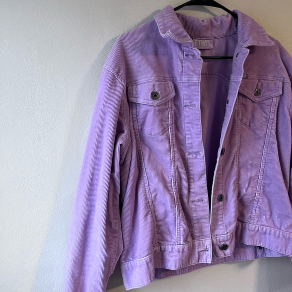 Jackets & Coats | Lilac Corduroy Jacket | Poshmark